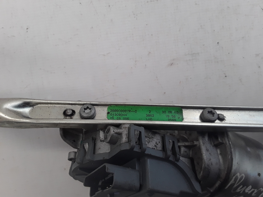 Used RENAULT Fluence Windshield wiper mechanism 288000007R