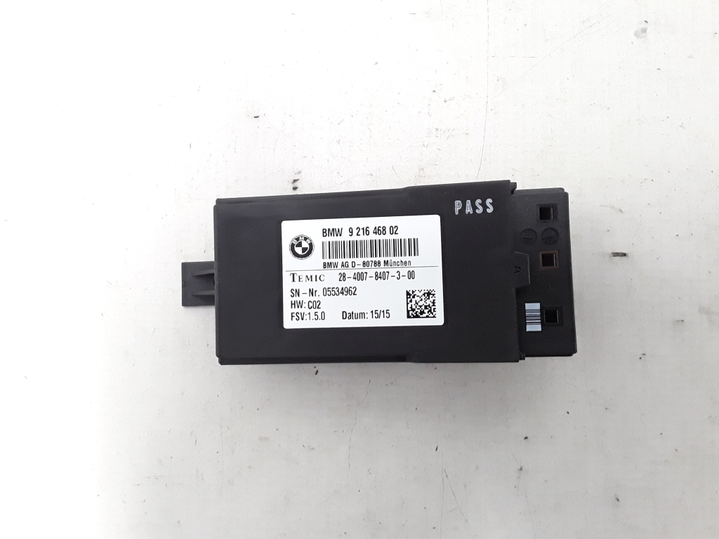Used BMW 5 SERIES Front seat control unit 921646802