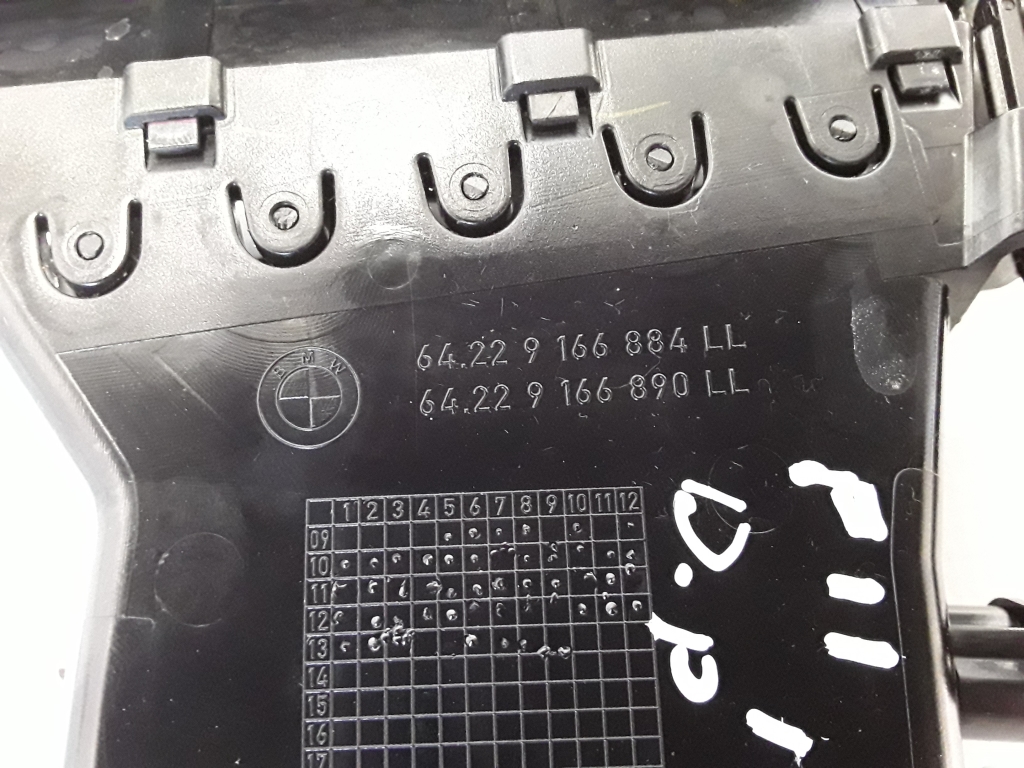 Used BMW 5 SERIES Interior panel ventilation grilles 9166884