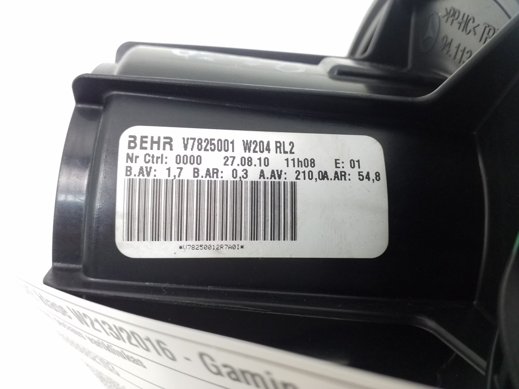 MERCEDES-BENZ E (W213) (2015-present) Heater Blower Fan A0999062103 ...