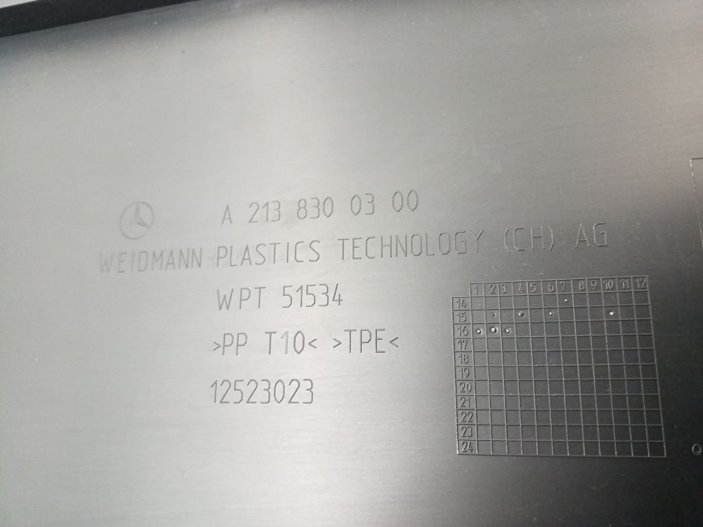 Used Mercedes Benz E-Class Trim under the bonnet A2138300300