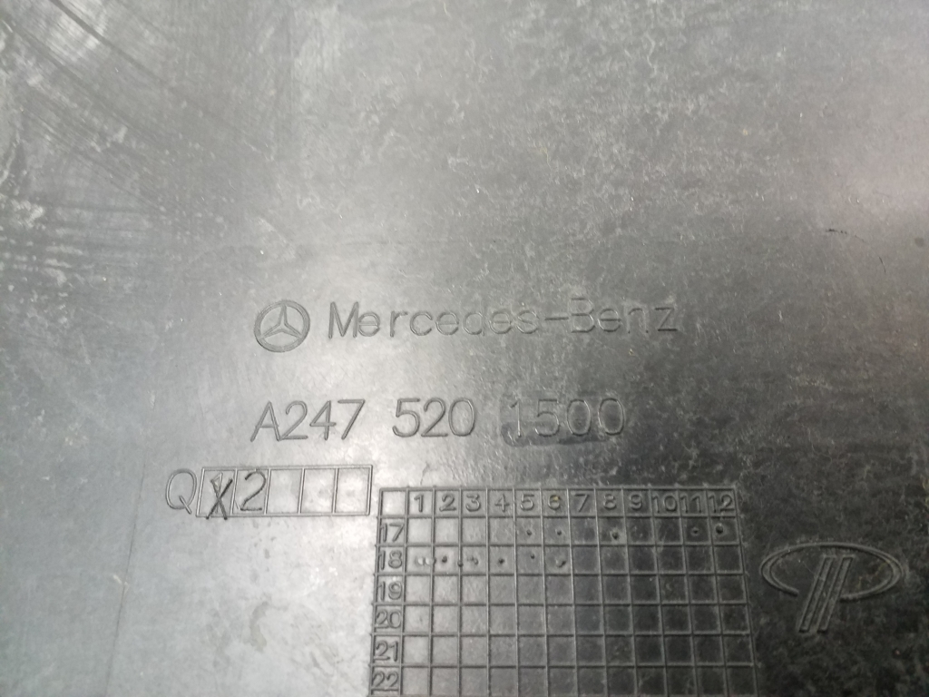 Used Mercedes Benz A-Class Front underbody protection A2475201500