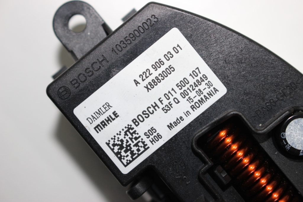 Used Mercedes Benz S-Class Cabin shoulder motor resistance A2229060301