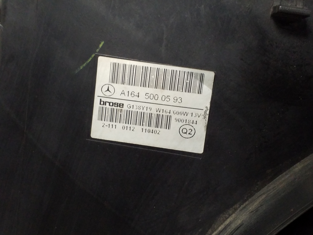 Used Mercedes Benz ML-Class Cooling fan and its parts A1645000593