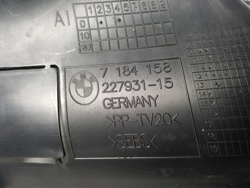 Used BMW 7 SERIJA Air deflector cooling radiator 7184158