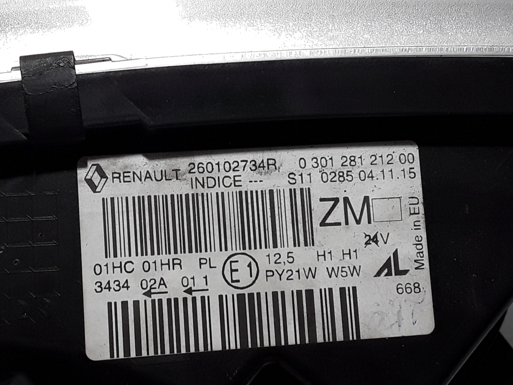 Used RENAULT Captur Headlights 260102734R