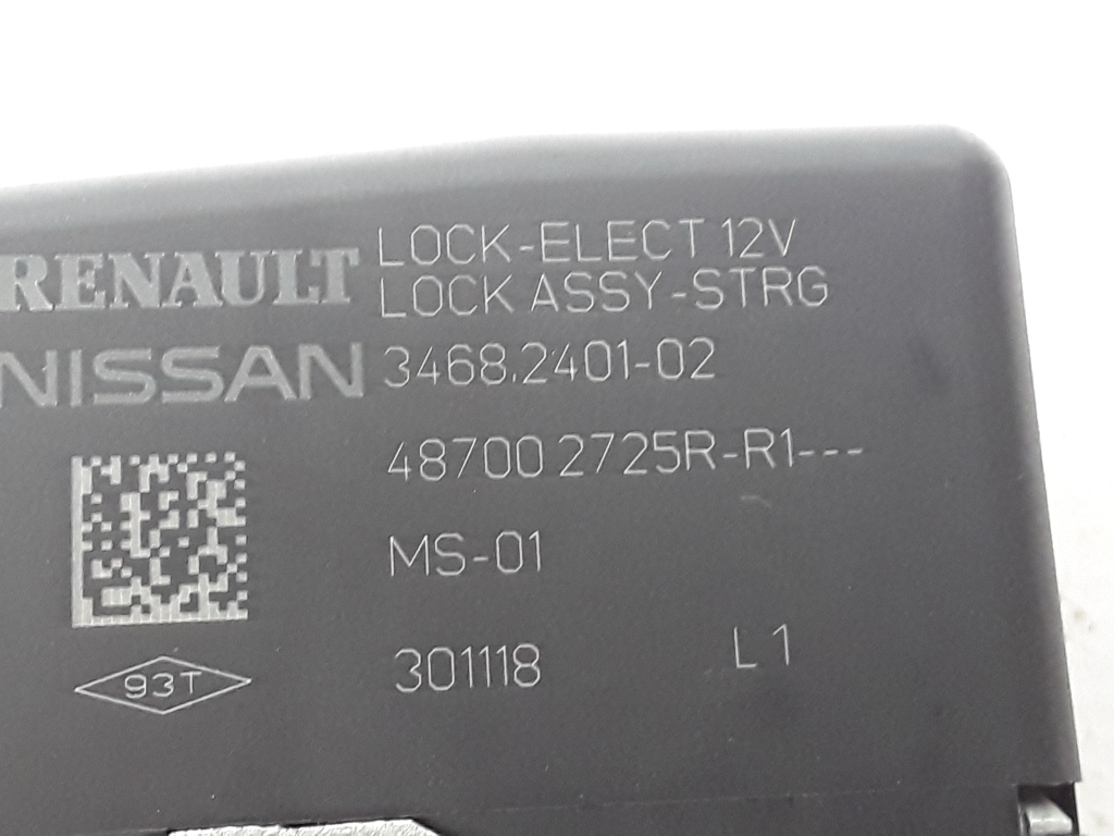 Used RENAULT Kadjar Steering wheel locking mechanism 487002725R