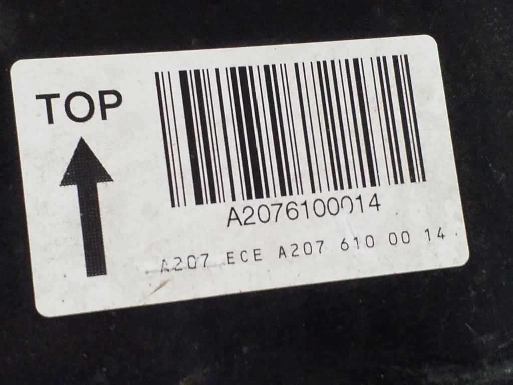 Used Mercedes Benz E-Class Rear bumper beam A2076100014