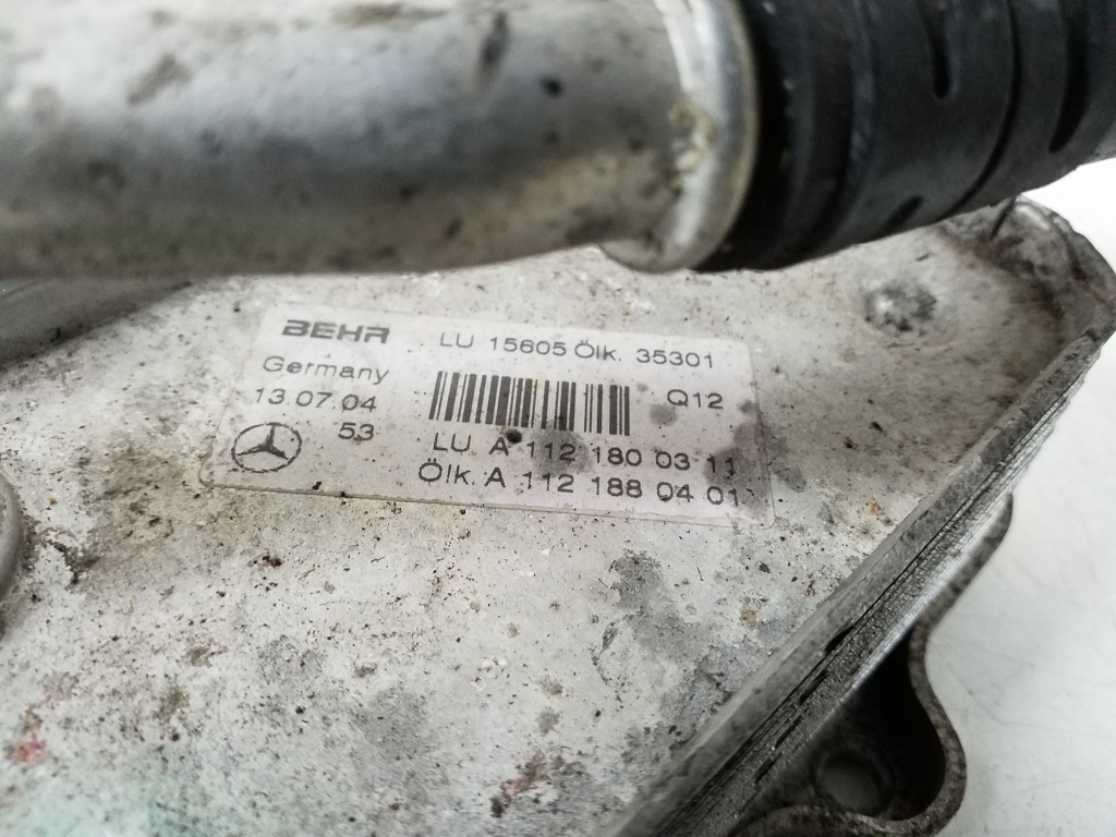 Used Mercedes Benz S-Class Oil cooler A1121880401