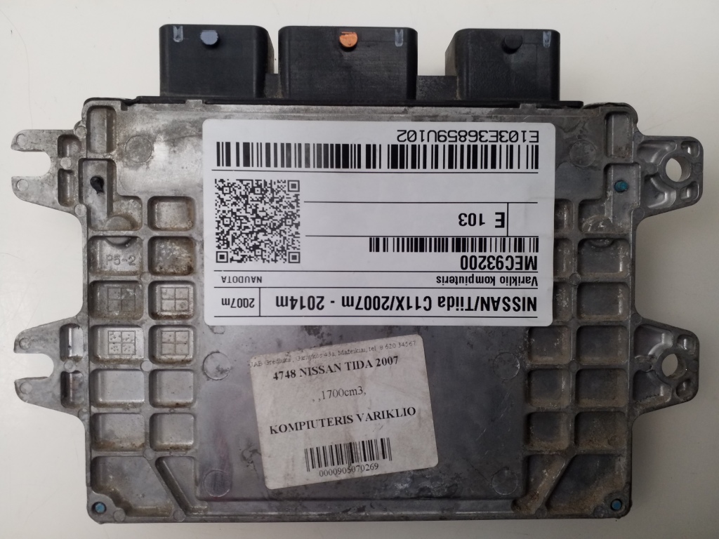 Used NISSAN Tiida Engine computer MEC93200