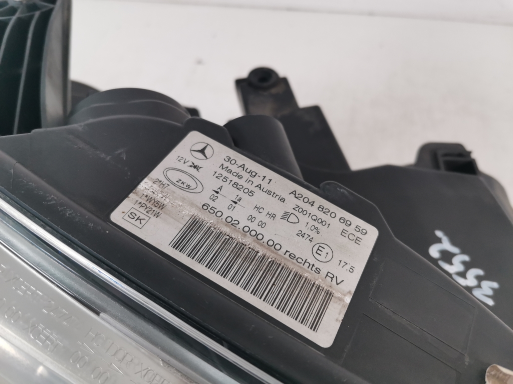 Used Mercedes Benz GLK-Class Headlights A2048206959