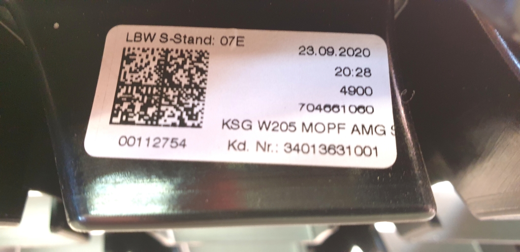 Used Mercedes Benz C-Class Front grille A 205 888 13 00