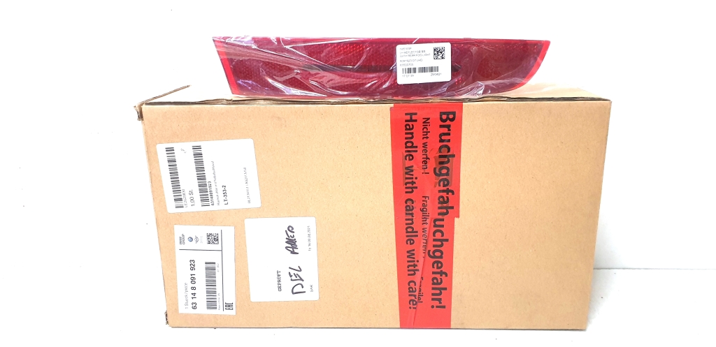 Used BMW X5 Rear bumper reflector 63148091923