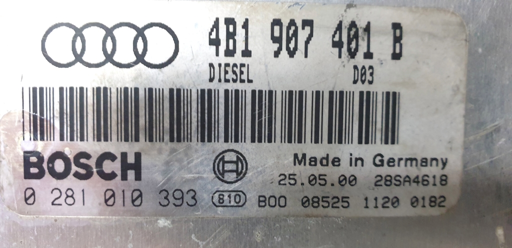 Used AUDI A6 Engine computer 4B1 907 401 B