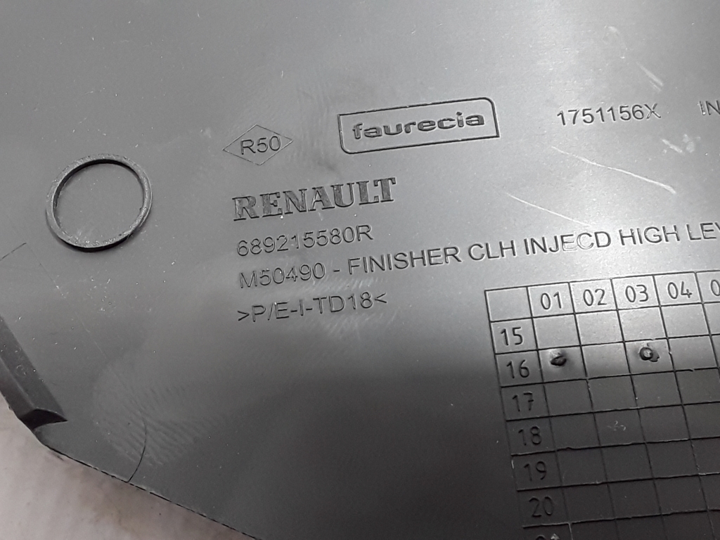 RENAULT Megane 4 generation (2016-2023) Other Interior Parts 689215580R ...