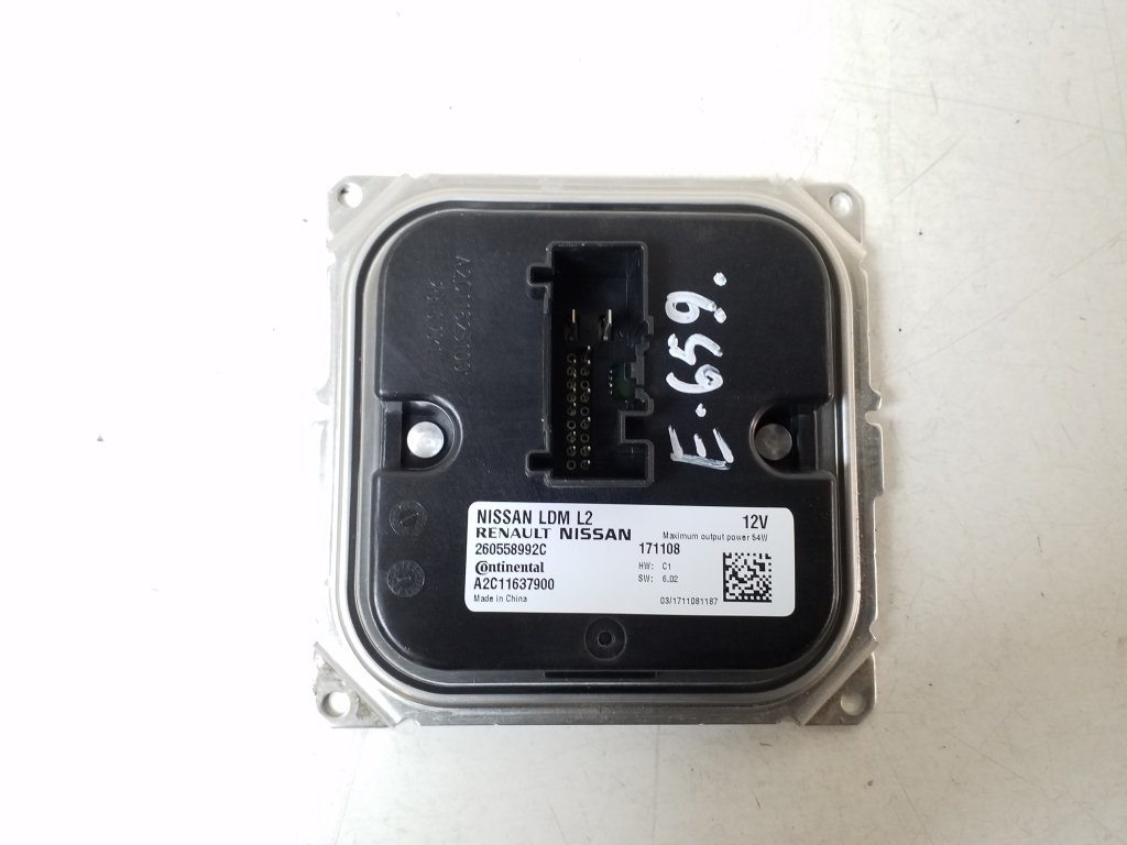 Used NISSAN Leaf Control unit for xenon headlights 260558992C