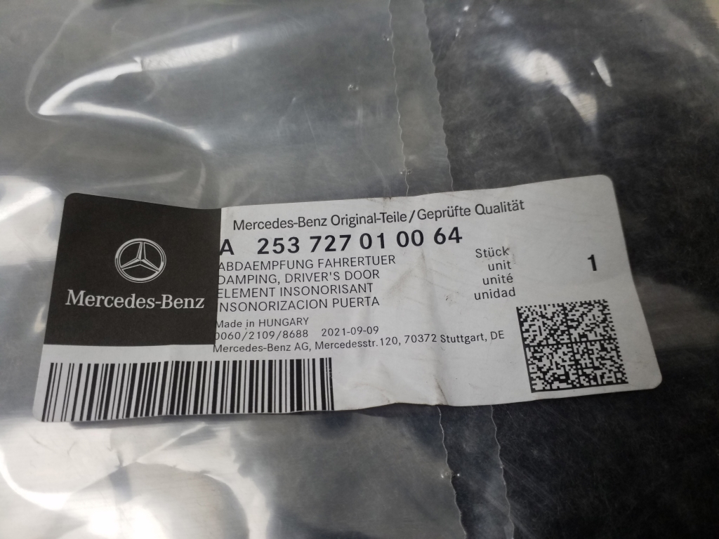 Used Mercedes Benz GLC-Class Sound insulation A2537270100