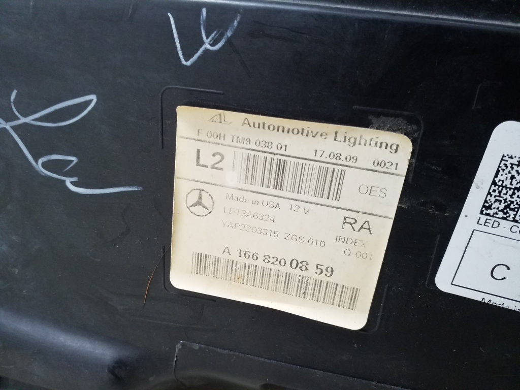 Used Mercedes Benz GLE-Class Headlights A1668200859