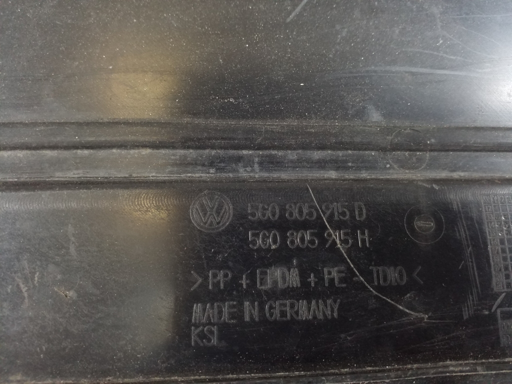 Used Volkswagen Golf Front bumper lower spoiler 5G0805915