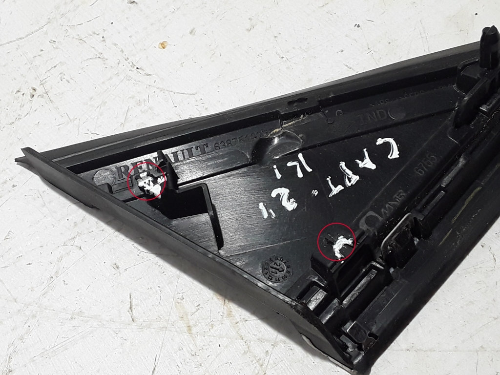 Used RENAULT Captur Trim to the mirror triangle 638751927R