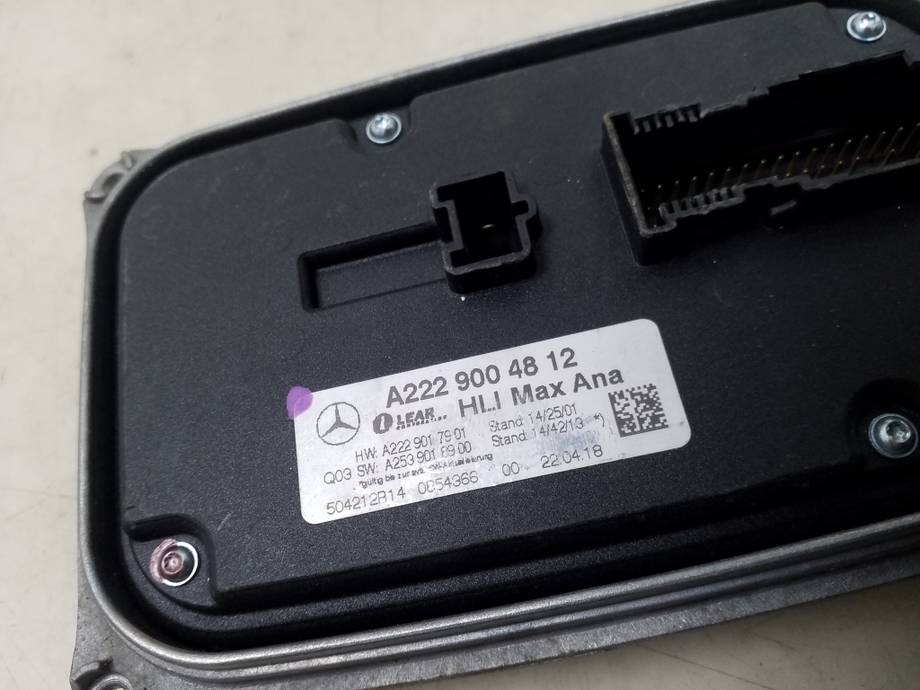 Used Mercedes Benz GLC-Class Control unit for xenon headlights A2229004812