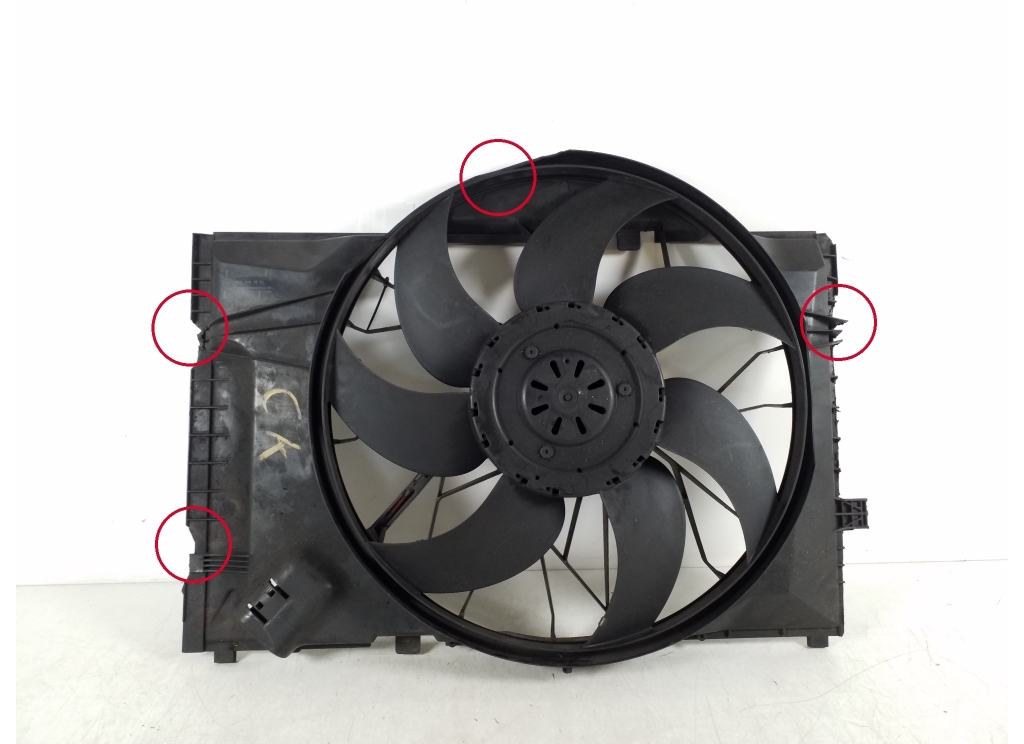 MERCEDES-BENZ CLK (C209) Engine Cooling Fan Radiator A2035001693 ...