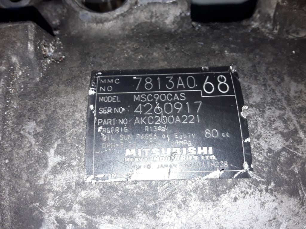 Used Mitsubishi Outlander Air conditioner compressor 7813A068