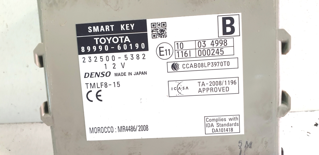 Used TOYOTA Land Cruiser Control panel 89990-60190