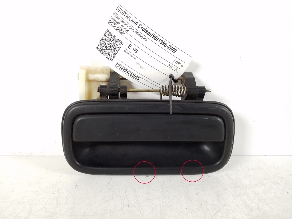 Used TOYOTA Land Cruiser Rear side door opening handle external 69230-60060