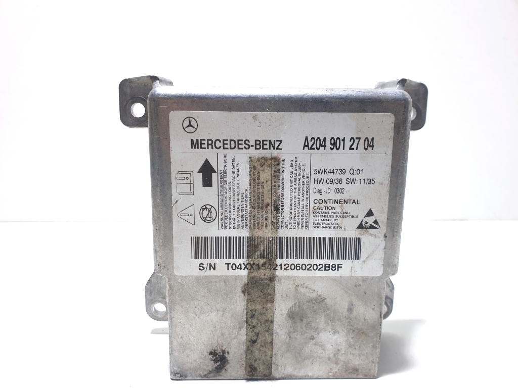 Naudotas Mercedes Benz GLK-Class Oro saugos pagalvių modulis A204 901 27 04