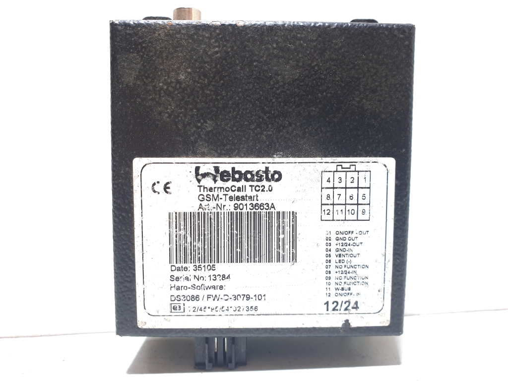 Used Mercedes Benz S-Class Webasto relay 9013663A