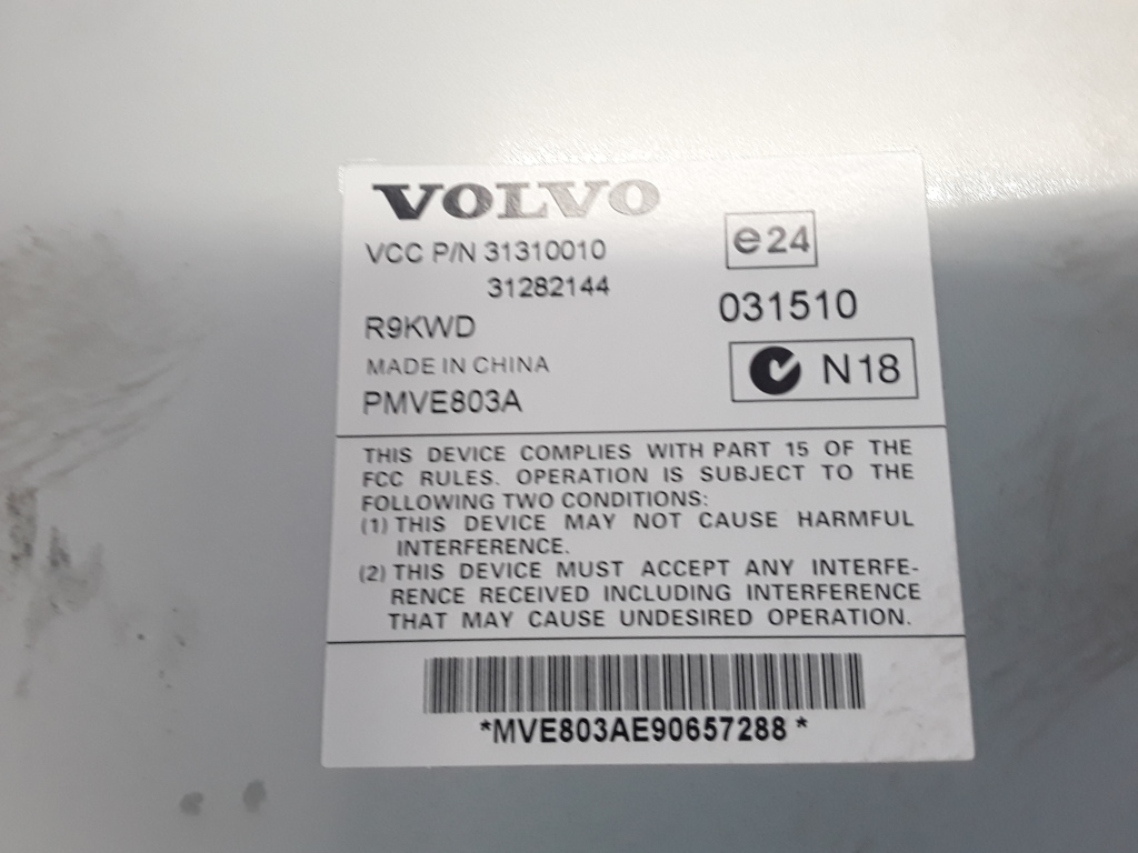 VOLVO XC60 1 generation (2008-2017) Sound Amplifier 31282144 21072722 ...