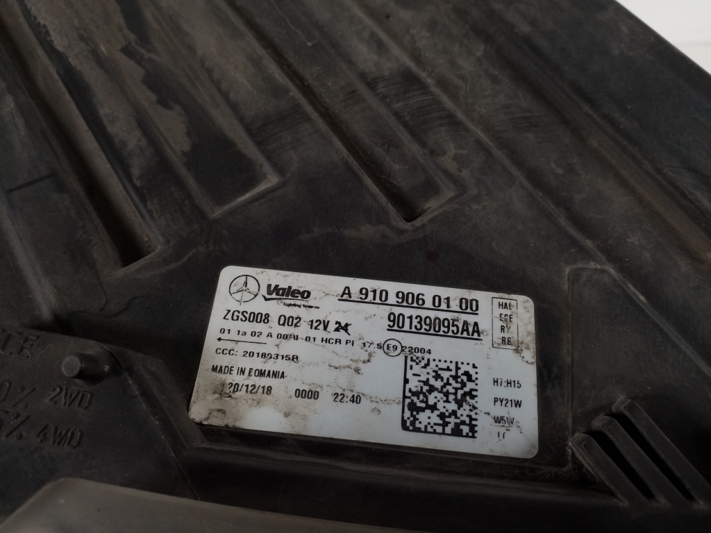 Naudotas Mercedes Benz Sprinter Priekinis žibintas A9109060100