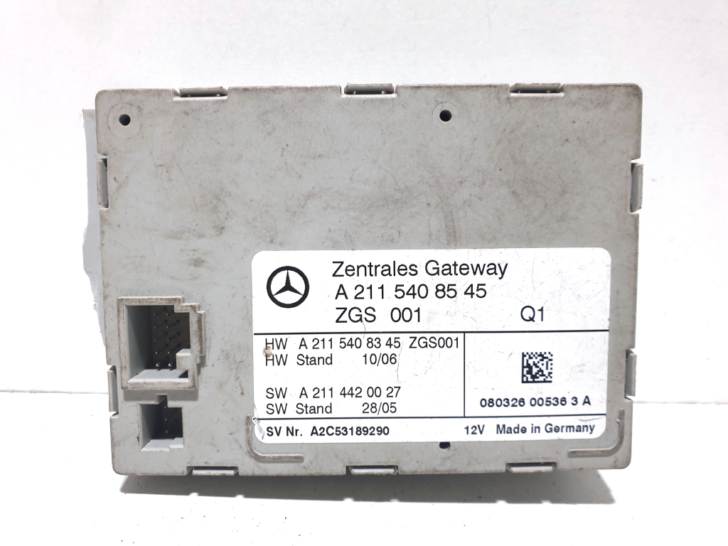 Used Mercedes Benz E-Class Central locking control unit A 211 540 85 45