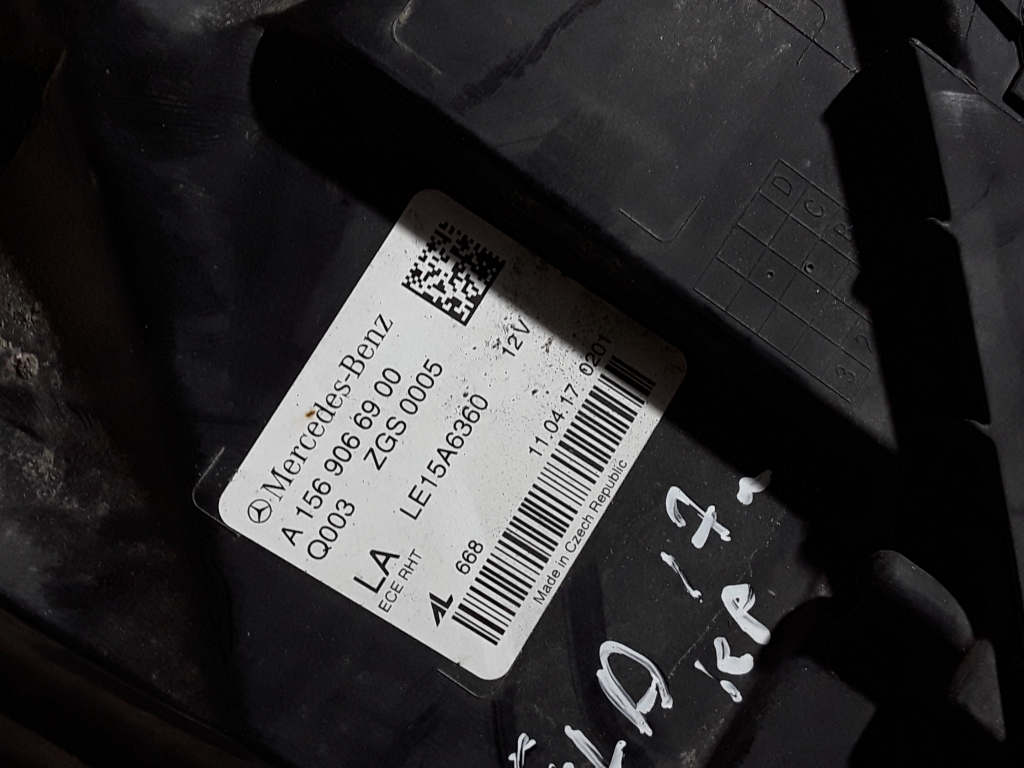 Used Mercedes Benz GLA-Class Headlights A1569066900