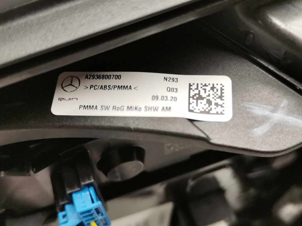 Used Mercedes Benz EQC Interior console A2936803000