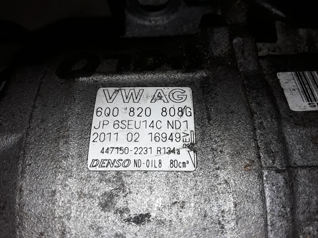 Naudotas Volkswagen Polo Kondicionieriaus kompresorius 6Q0820808G