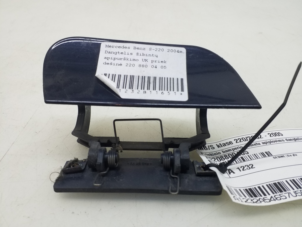 Used Mercedes Benz S-Class Front bumper headlight washer cap A2208800405