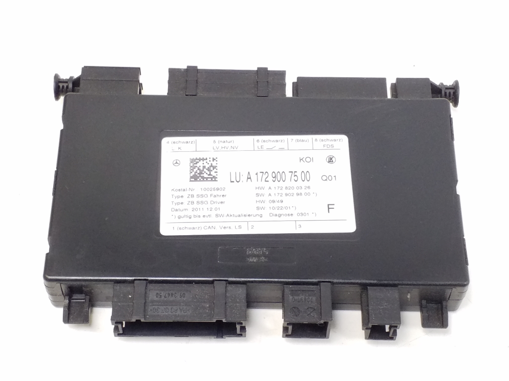 Used Mercedes Benz CLS-Class Front seat control unit A1729007500