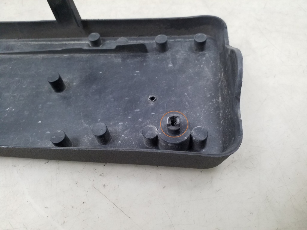 Used Mercedes Benz EQC Front bumper number plate holder A2938850801
