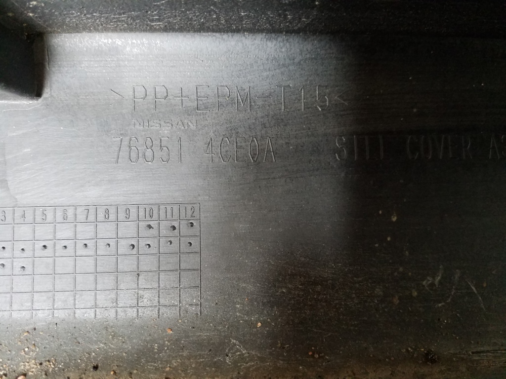 Used NISSAN X-Trail Exterior sill trim 768514CE0A