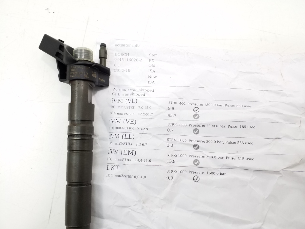 Used Mercedes Benz E-Class Fuel injector A6420701187